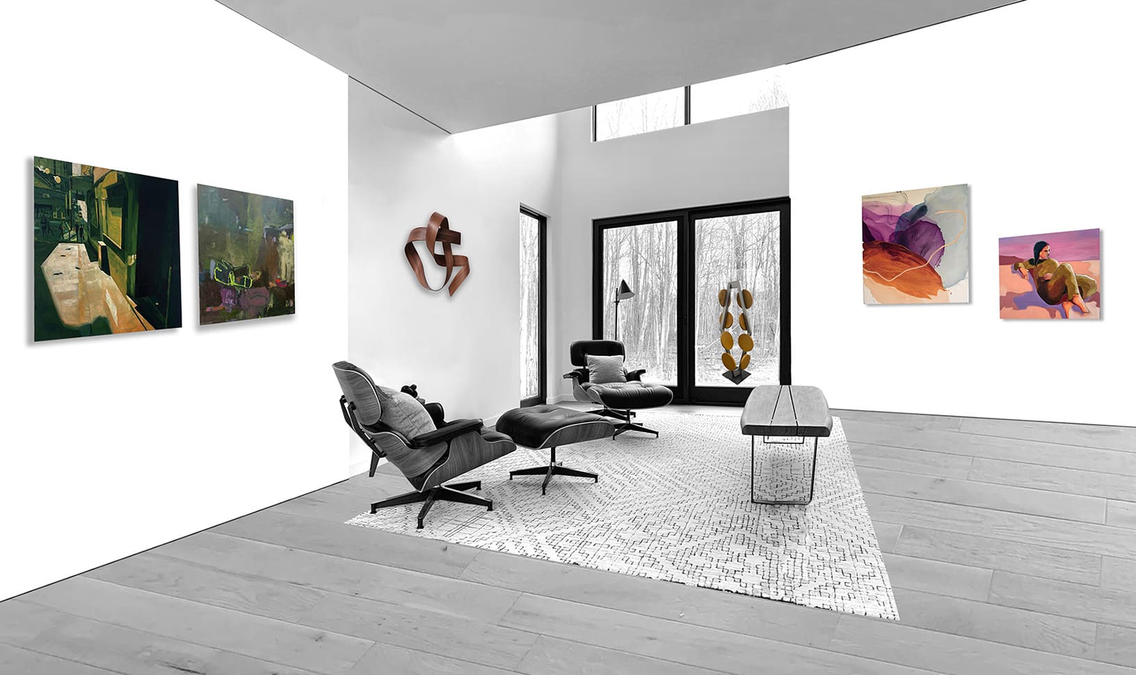 Embracing Warmth | Bespoke Art Concept for Modern Home
