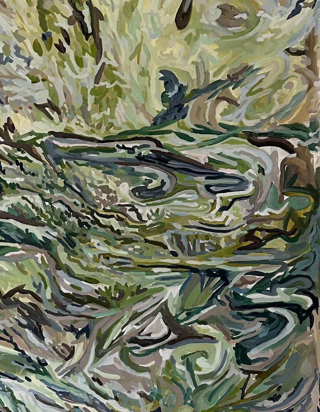 Buy Ear to the ground painting on canvas | The Art Precinct